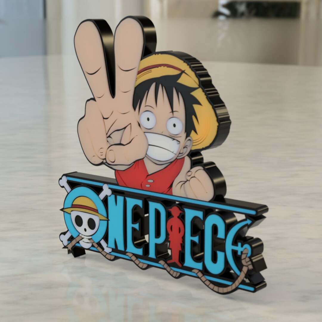 Custom LUFFY ONE PIECE 10inches 3D Famous Anime Series Gift Birthday ...