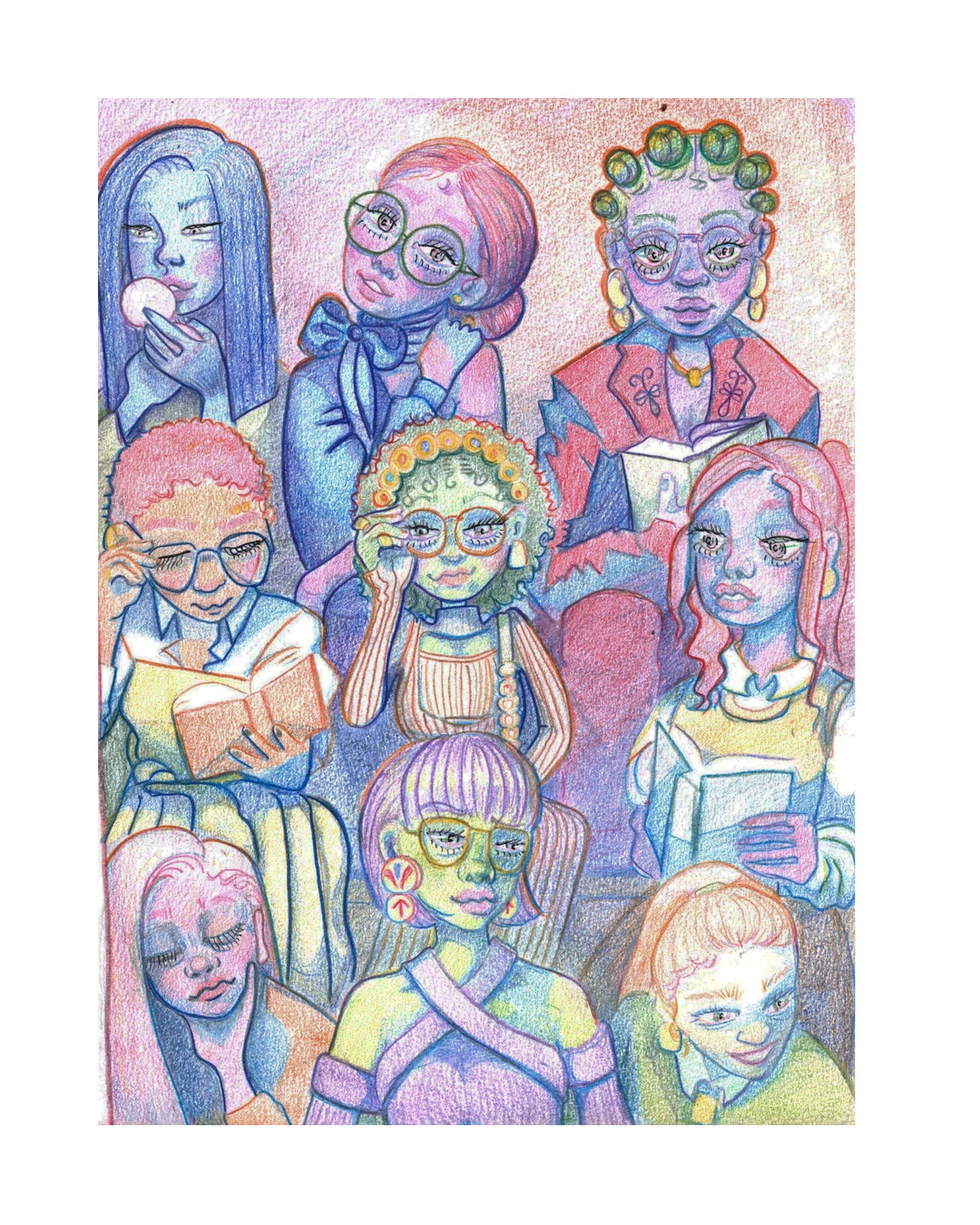 Women of Colors 8x11 Art Print - Etsy