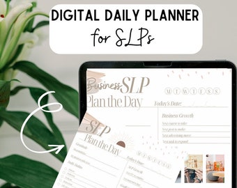 Daily Schedule SLP SLPA Planner SLP Data Sheet, Organization Printables ...