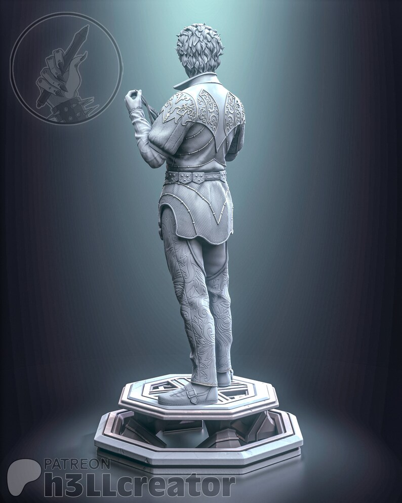Astarion Baldurs Gate 3 Figure, 12k Print Unpainted, 3d Printed Model ...