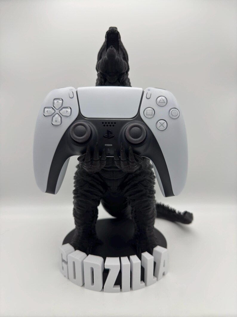 Godzilla Controller Stand – 3D Printed Gaming Decor, Playstation & Xbox ...