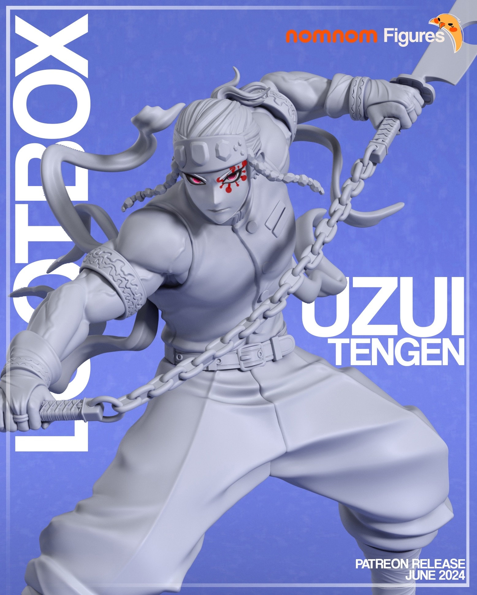 Uzui Tengen Demon Slayer, 12k Print Unpainted, 3d Printed Model, Gift ...