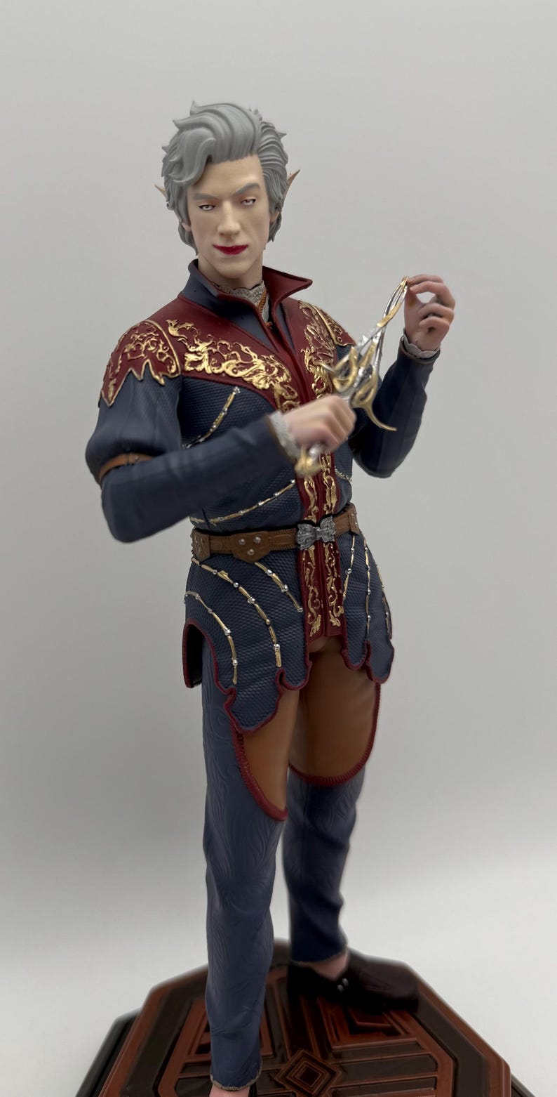 Astarion Baldurs Gate 3 Figure, 12k Print Unpainted, 3d Printed Model ...