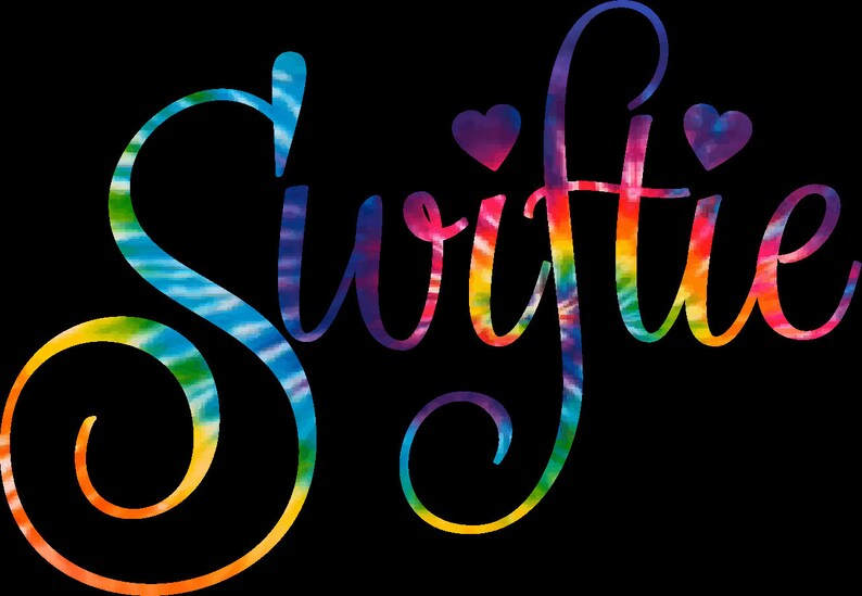 Swiftie, DTF Transfer, Png, Rainbow, Tie Dye, - Etsy