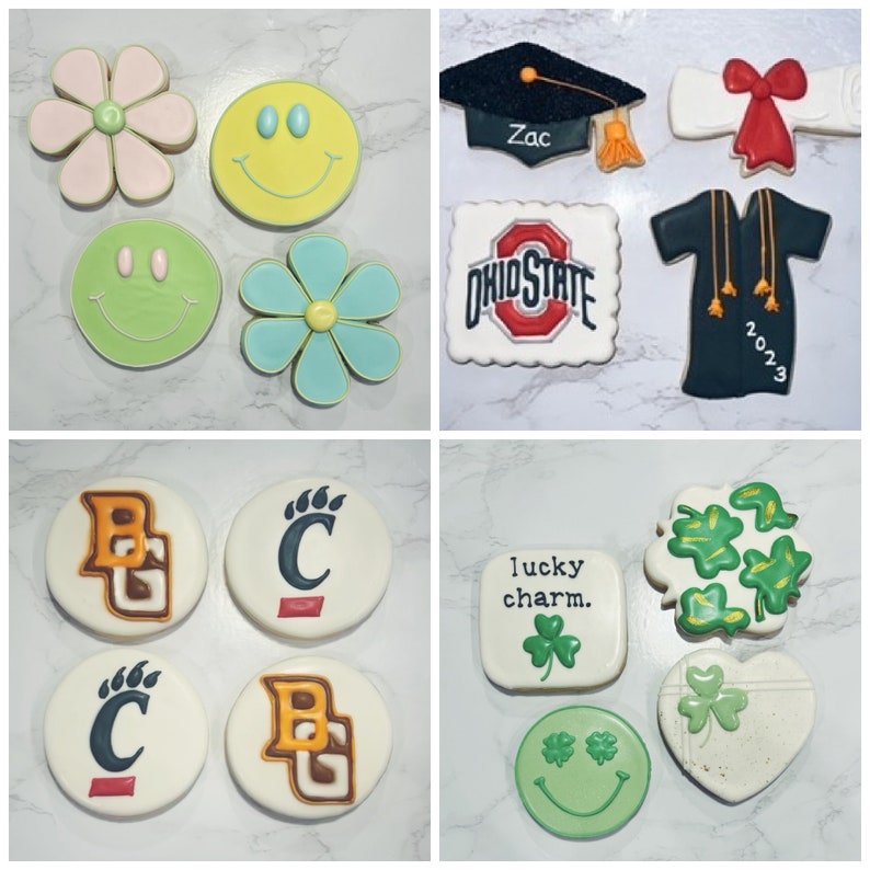 Custom Decorated Sugar Cookies - Etsy