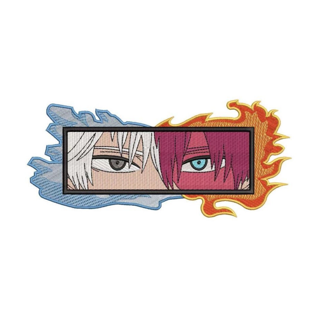Todoroki Eyes Machine Embroidery Design - Etsy