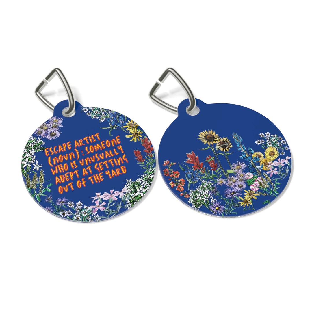 Pet Tag Definition of Escape Artist - Etsy
