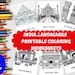 India Landmarks, Coloring Pages for Kids and Adults, Geography ...