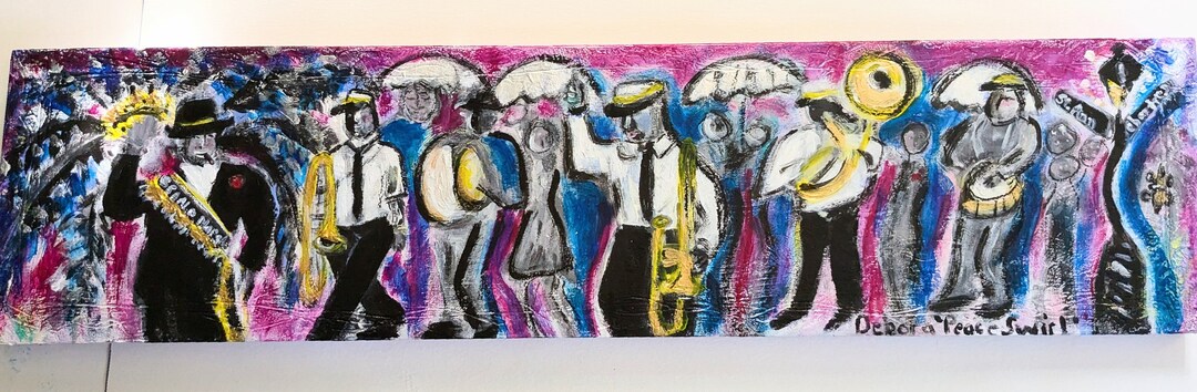 Celebrate Second Line New Orleans Original Peaceswirl Painting - Etsy