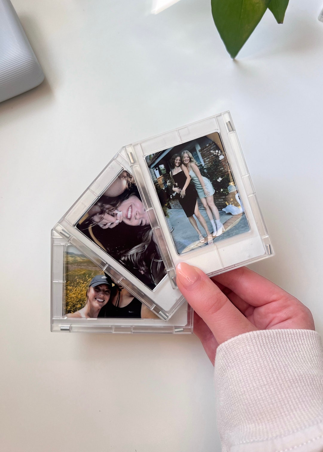 Magnetic Polaroid Frame With Custom Mini Polaroid Instax Fujifilm - Etsy