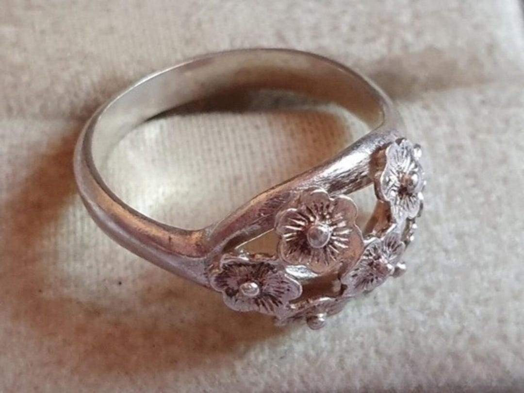 UNIQUE Rare Vintage Soviet USSR Ring Silver 925 Star Russian Antique ...