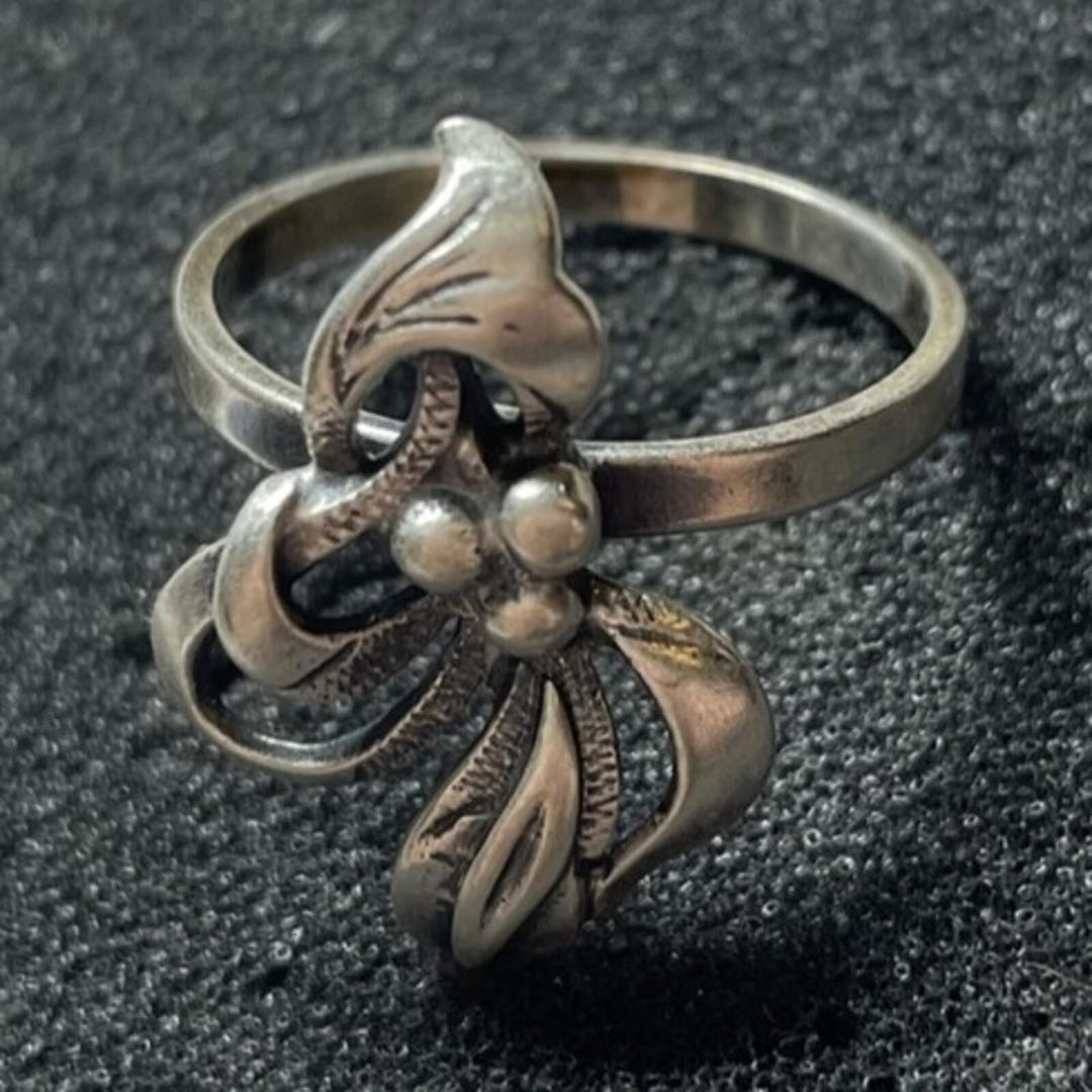 UNIQUE Rare Vintage Soviet USSR Ring Sterling Silver 925 Star Russian ...