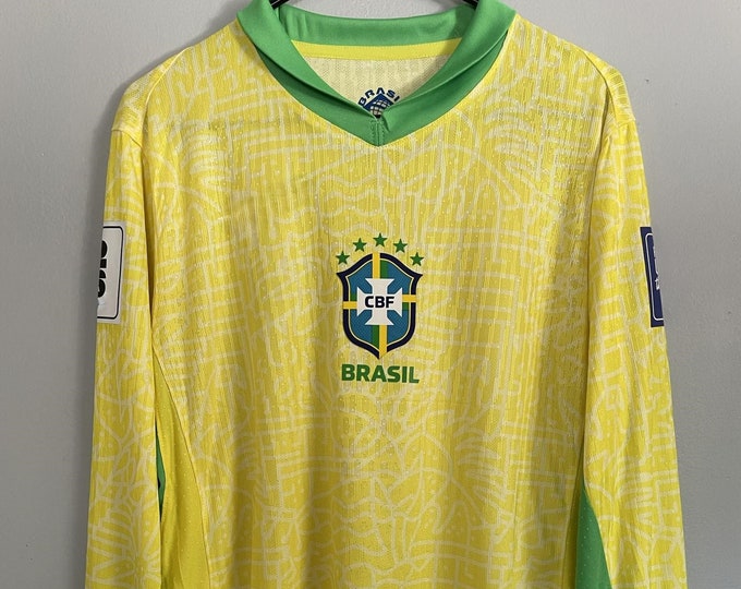 Brazil 2024 Home Jersey C0PA AMERICA 2024 Football Soccer Kit PLAYER ...