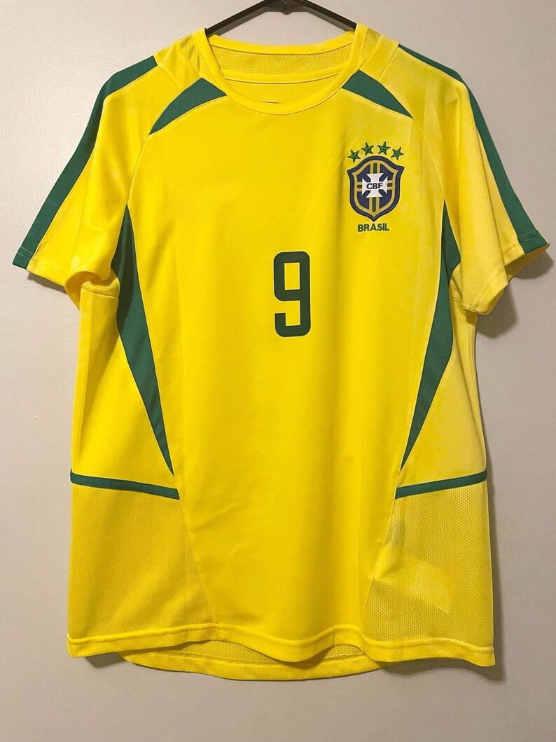 Brazil 2002 Home Jersey WC 2002 Football Soccer Kit - Etsy