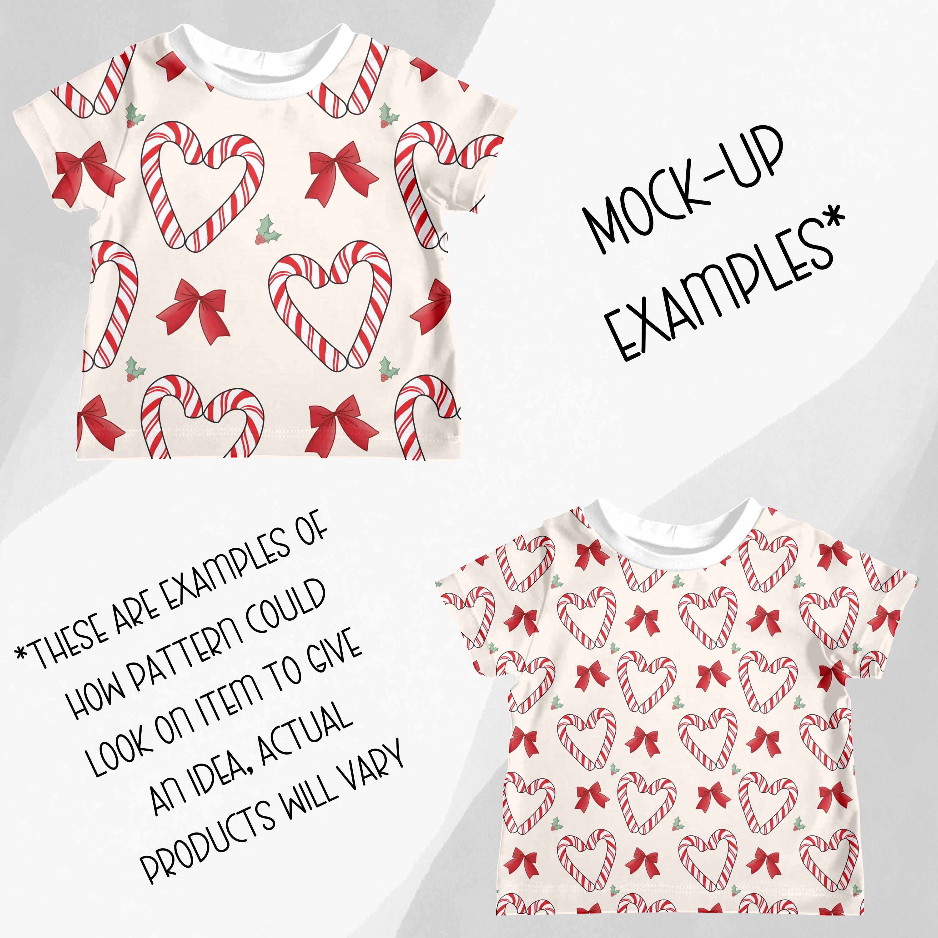 Candy Cane Heart Seamless File, Candy Cane Repeating Pattern, Christmas ...