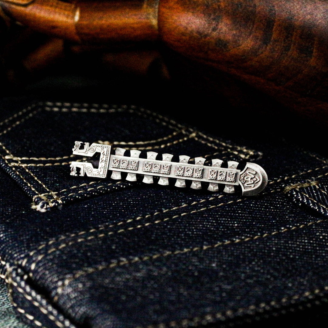 Mayan Scepter Tie Clip, 925 Silver Dragon Head Totem Men's Wedding ...