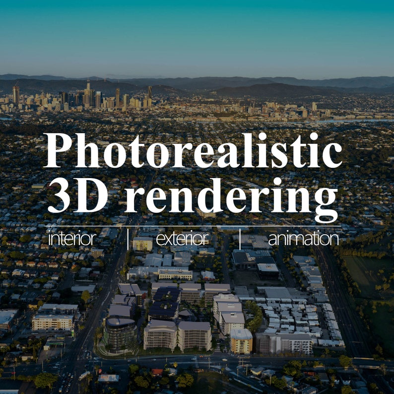 Exterior Rendering in Photo Realistic Level for Residential Building, 3D Visualization Service ...