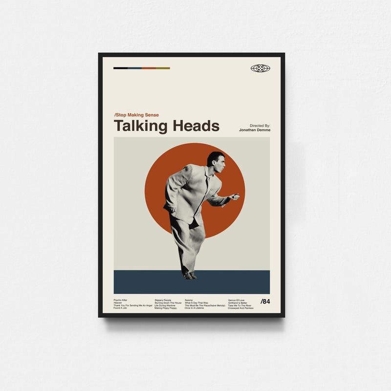 Talking Heads Poster - Etsy