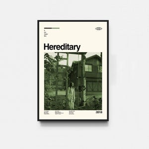 Hereditary Poster, Hereditary Print, Movie Poster, Midcentury Art ...