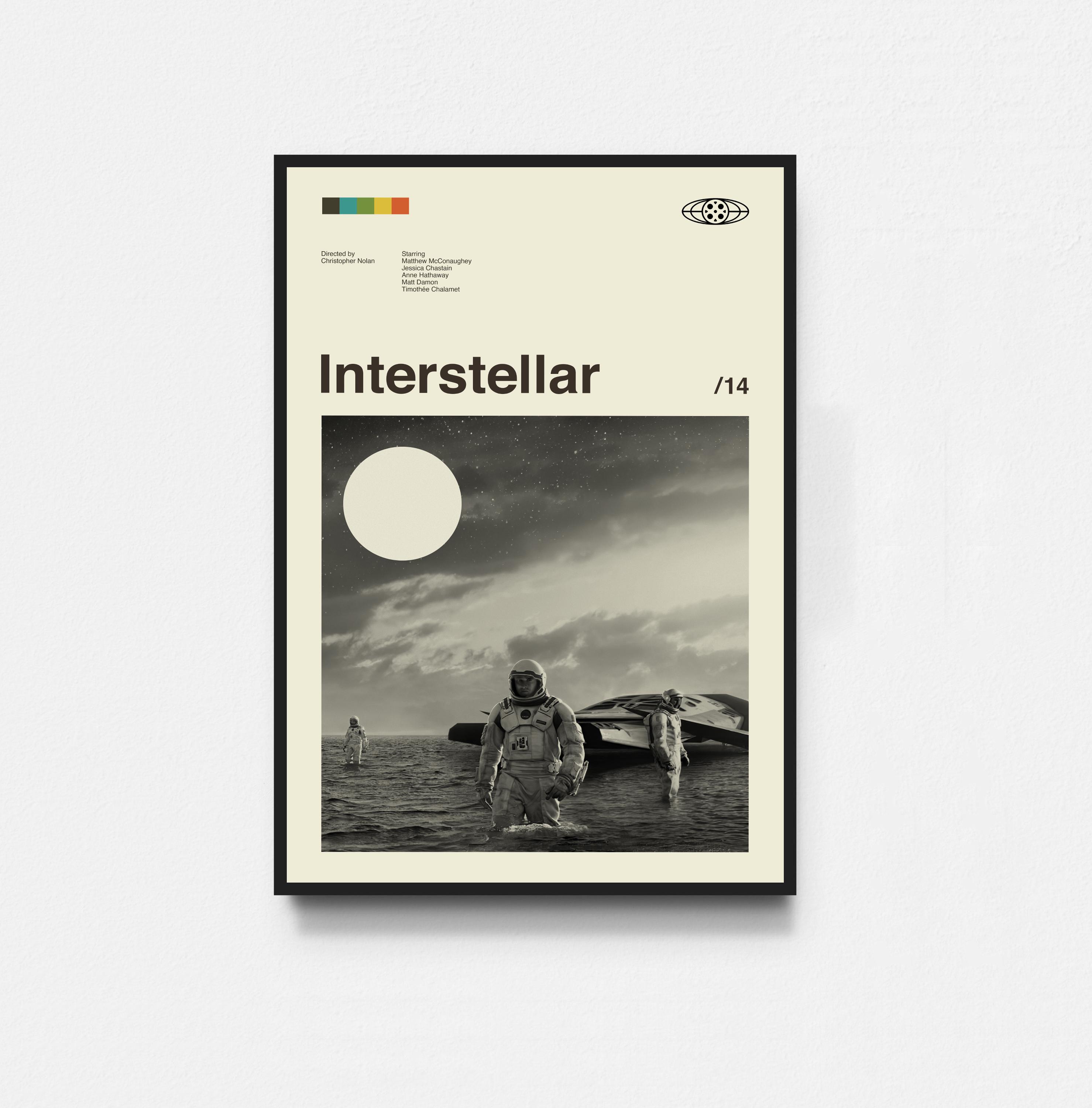 Interstellar Movie Poster, Interstellar Poster, Midcentury Art ...
