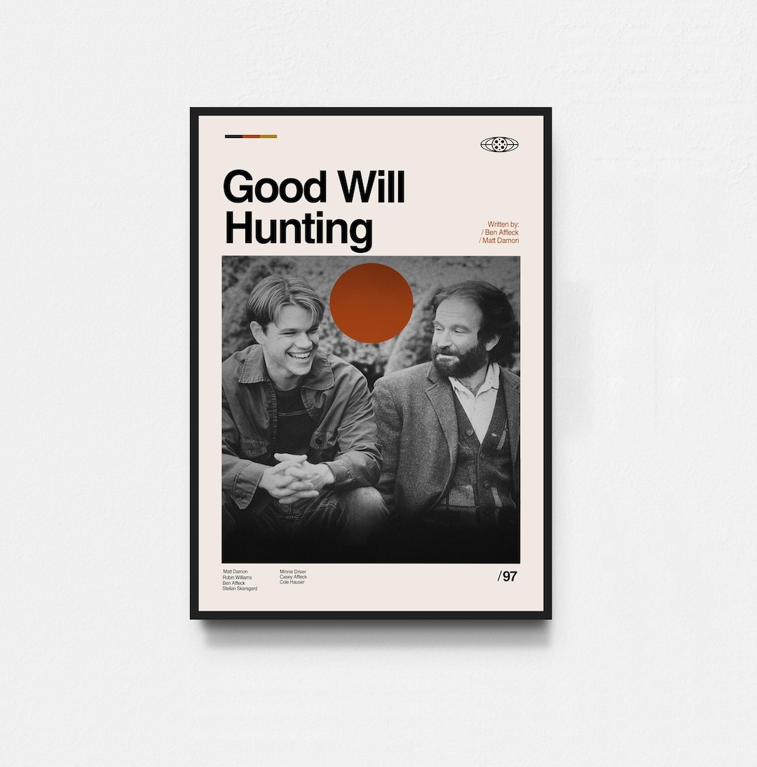 Good Will Hunting Poster, Movie Poster, Midcentury Art, Minimalist Art ...