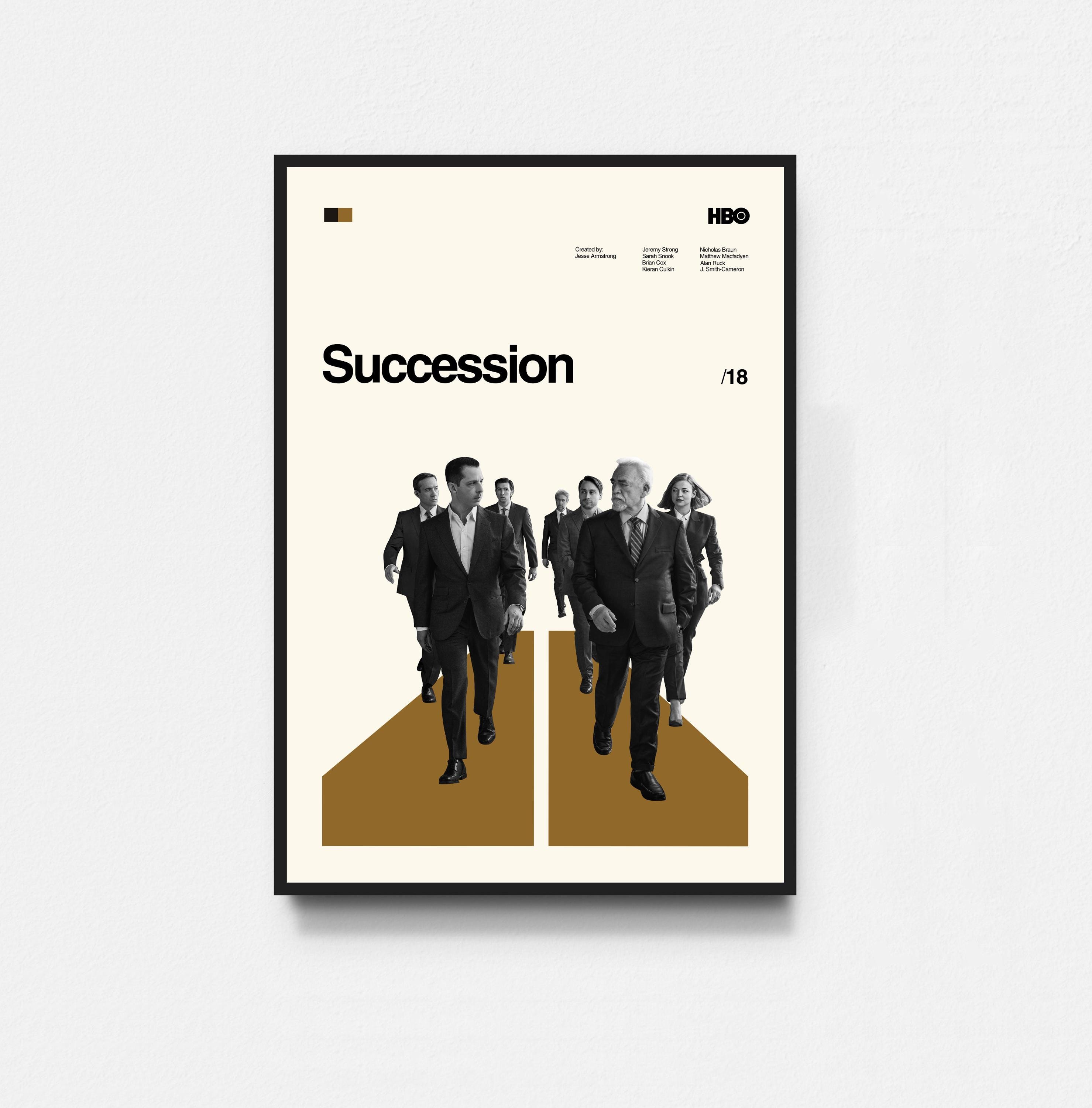 Succession Tv Series Poster, Succession Poster, Movie Poster ...