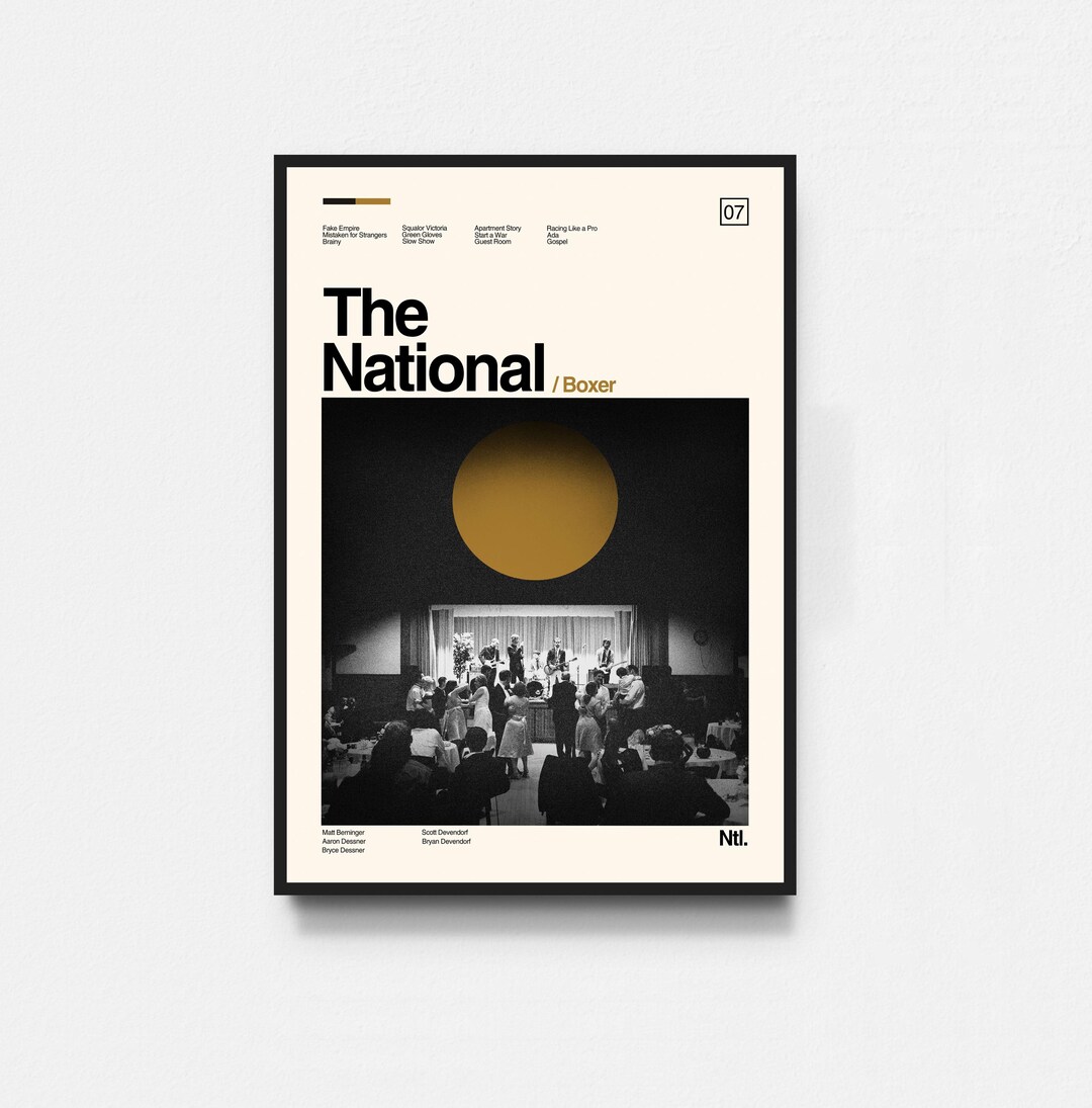 The National Boxer Poster, the National Album Poster, Music Poster ...