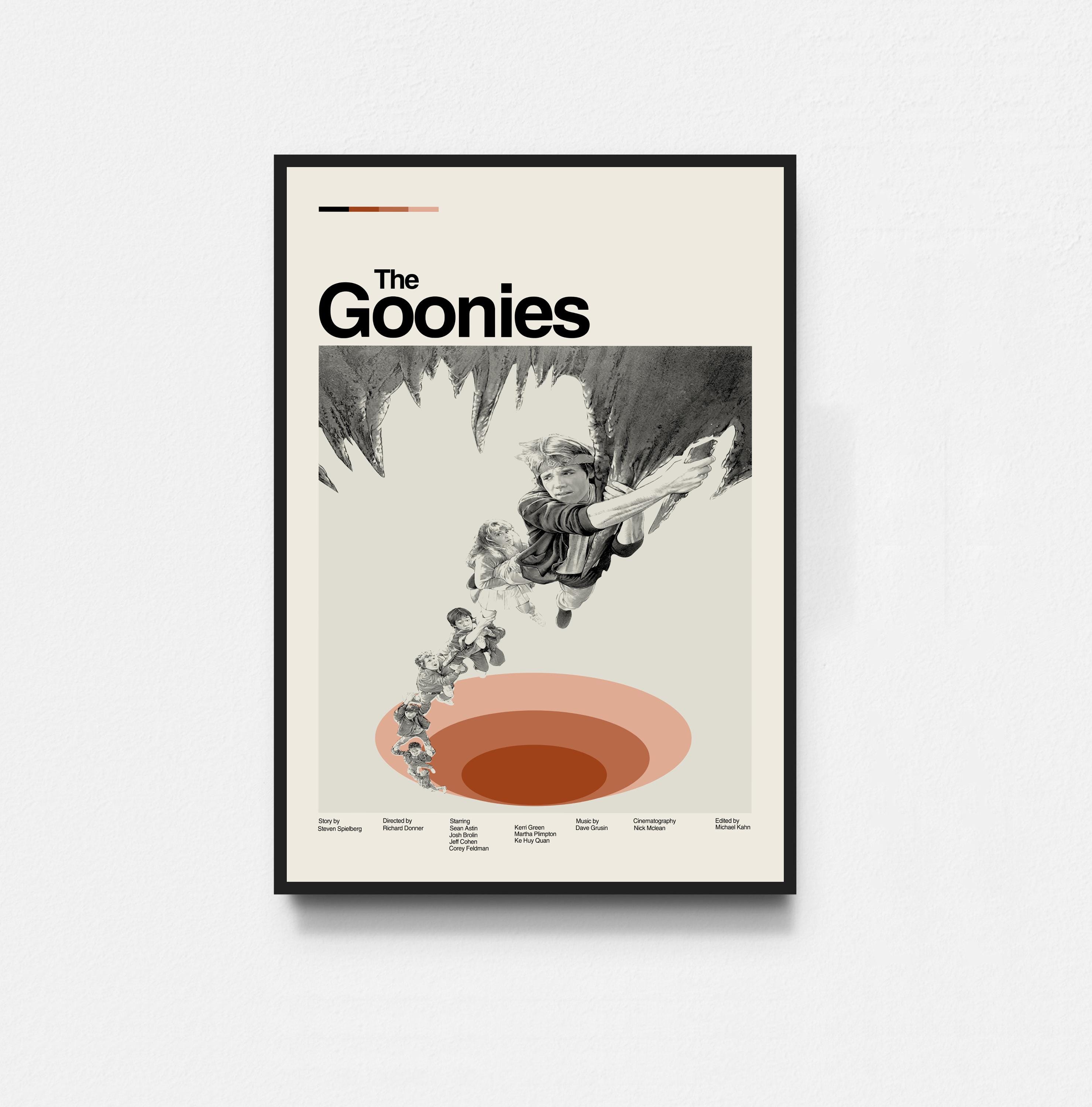 The Goonies Poster, the Goonies Print, Movie Poster, Midcentury Art ...