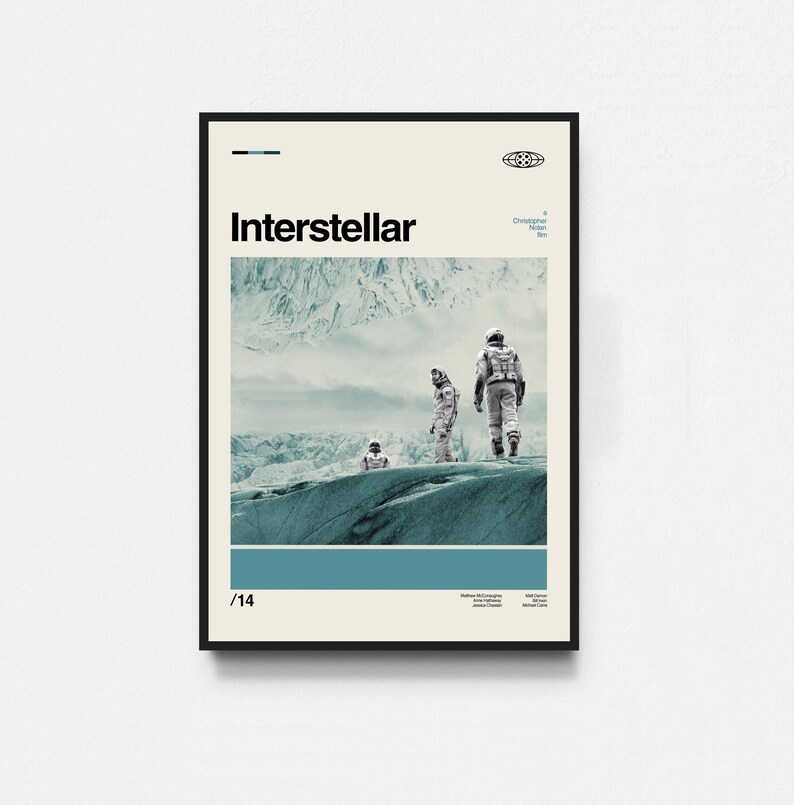 Interstellar Movie Poster, Interstellar Poster, Midcentury Art ...