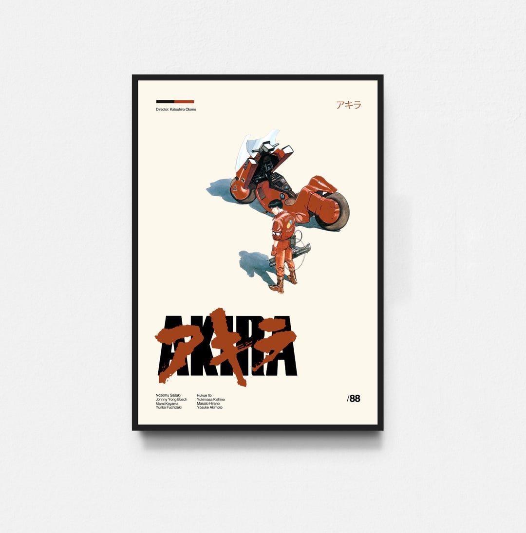 Akira Original Japanese Anime Poster, Akira Poster, Anime Poster ...