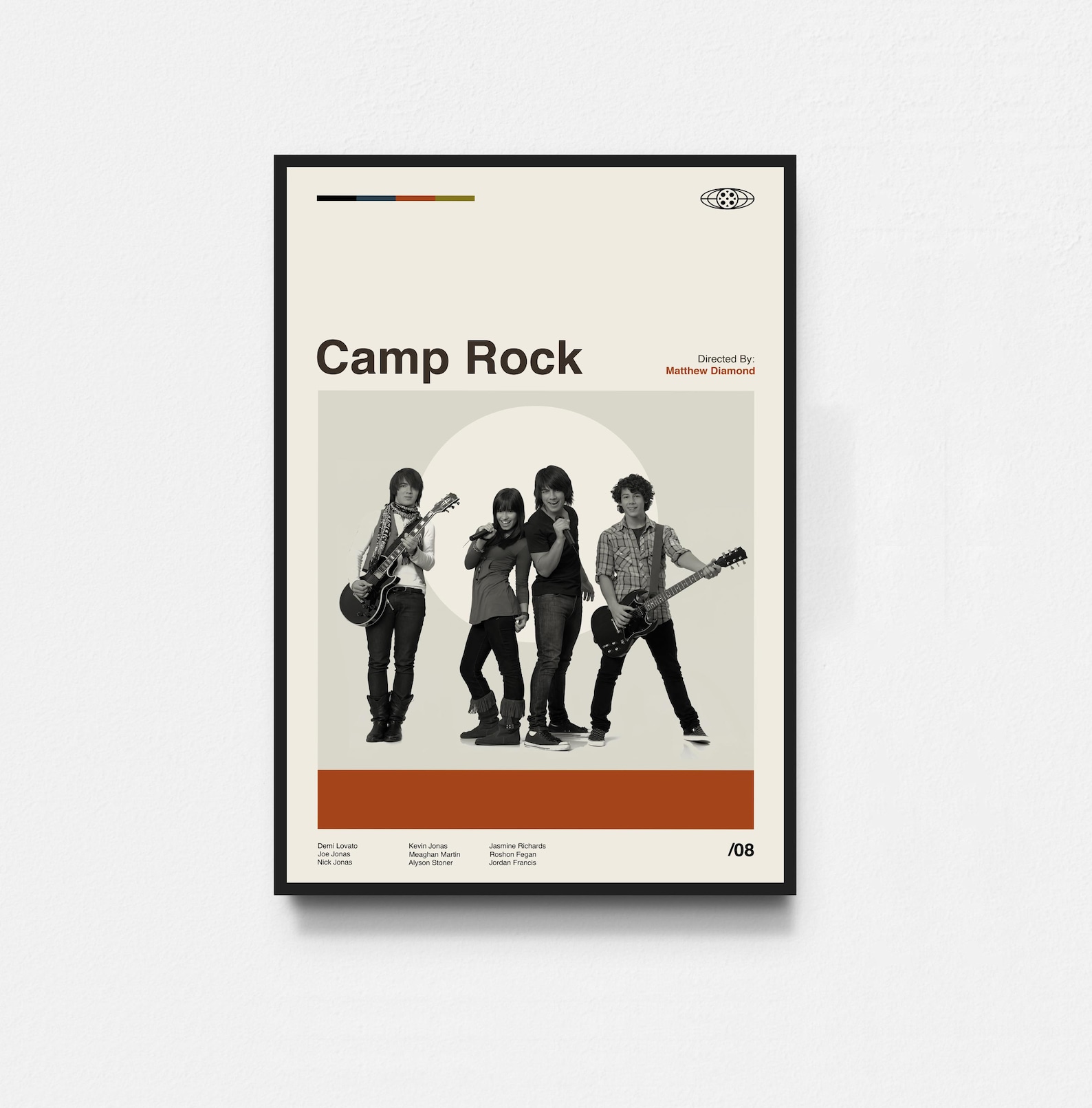 Camp Rock Poster, Camp Rock Print, Movie Poster, Midcentury Art ...