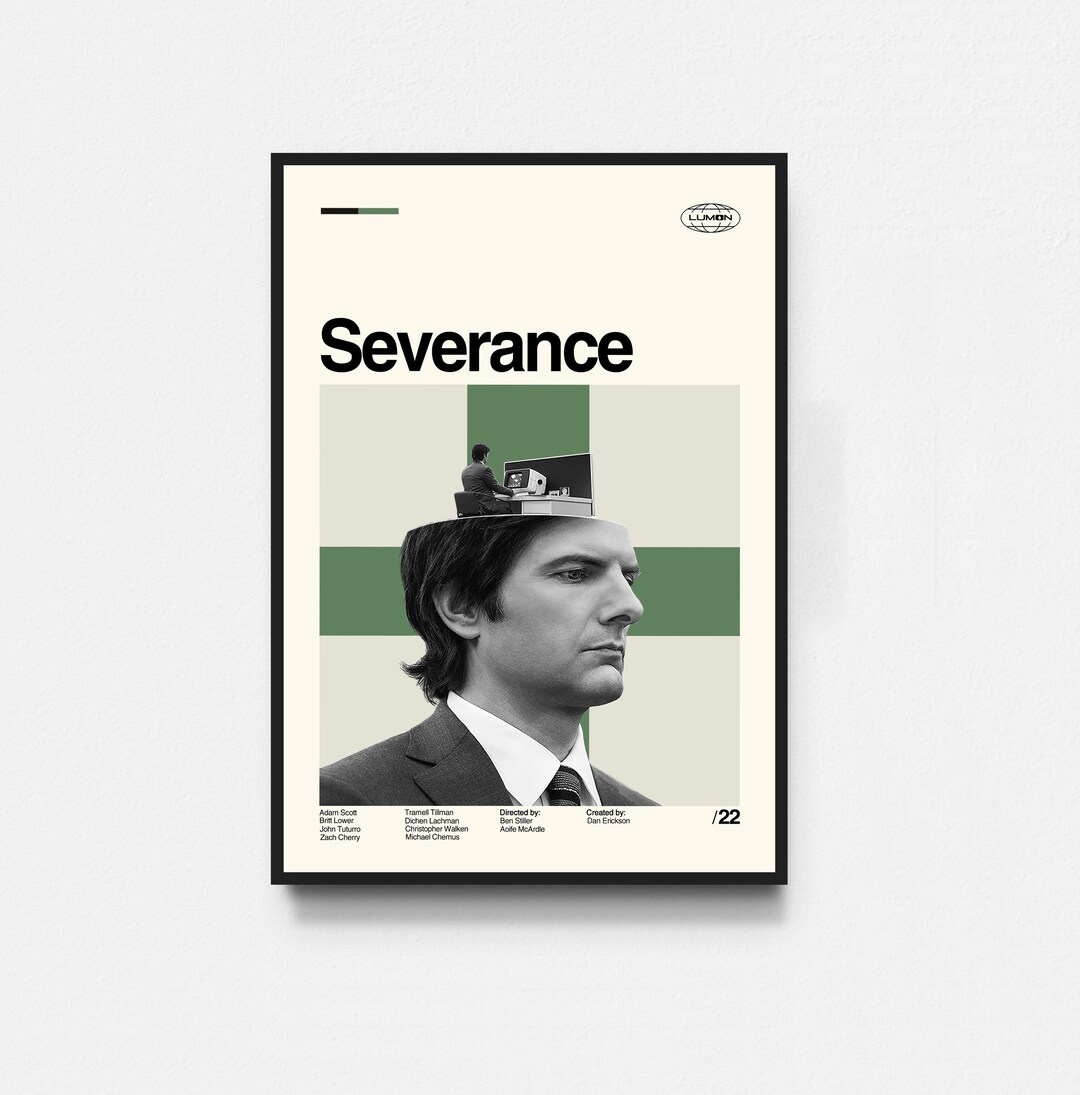 Severance Poster, Severance Tv Series Poster, Movie Poster, Midcentury ...