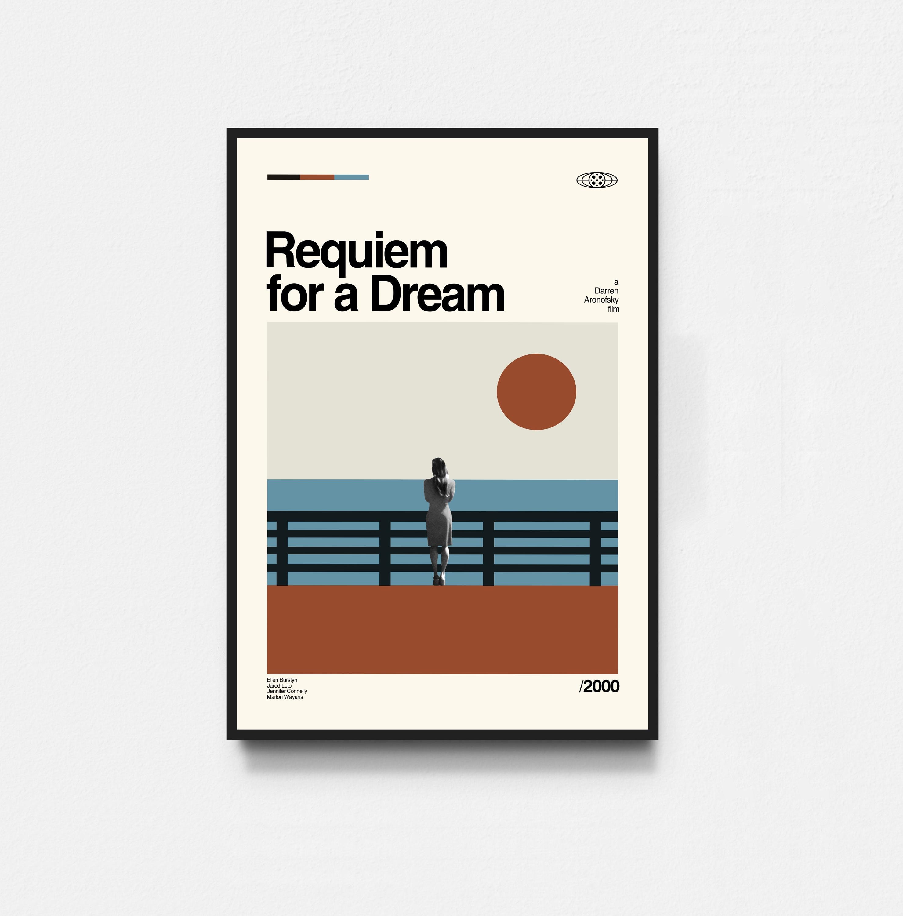 Requiem for a Dream Poster, Movie Poster, Midcentury Art, Minimalist ...