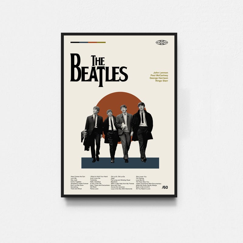 The Beatles Poster - Etsy