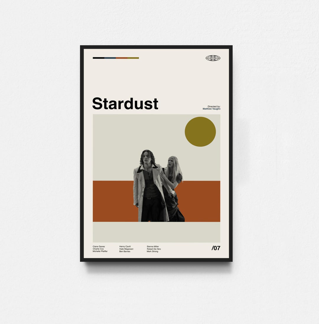 Stardust Poster, Stardust Print, Movie Poster, Midcentury Art ...