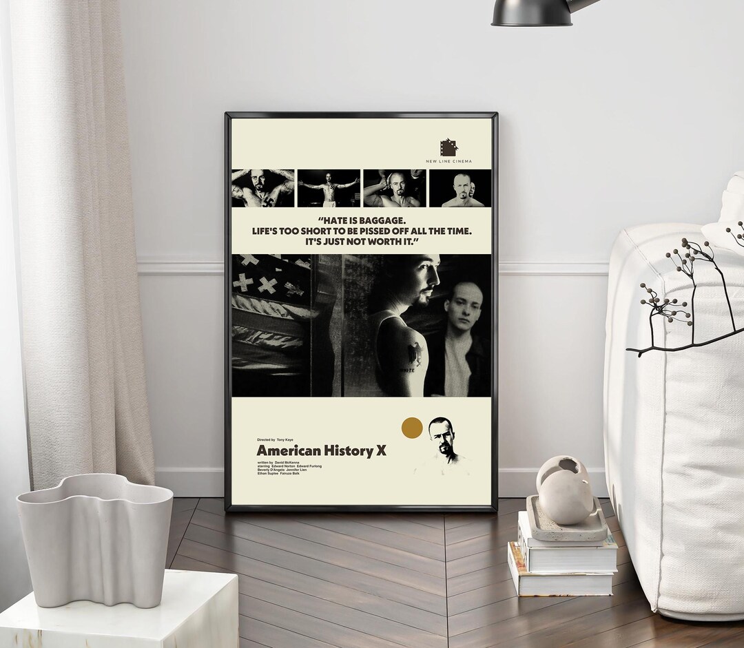 American History X Poster | Film Poster | Midcentury Art | Minimalist ...