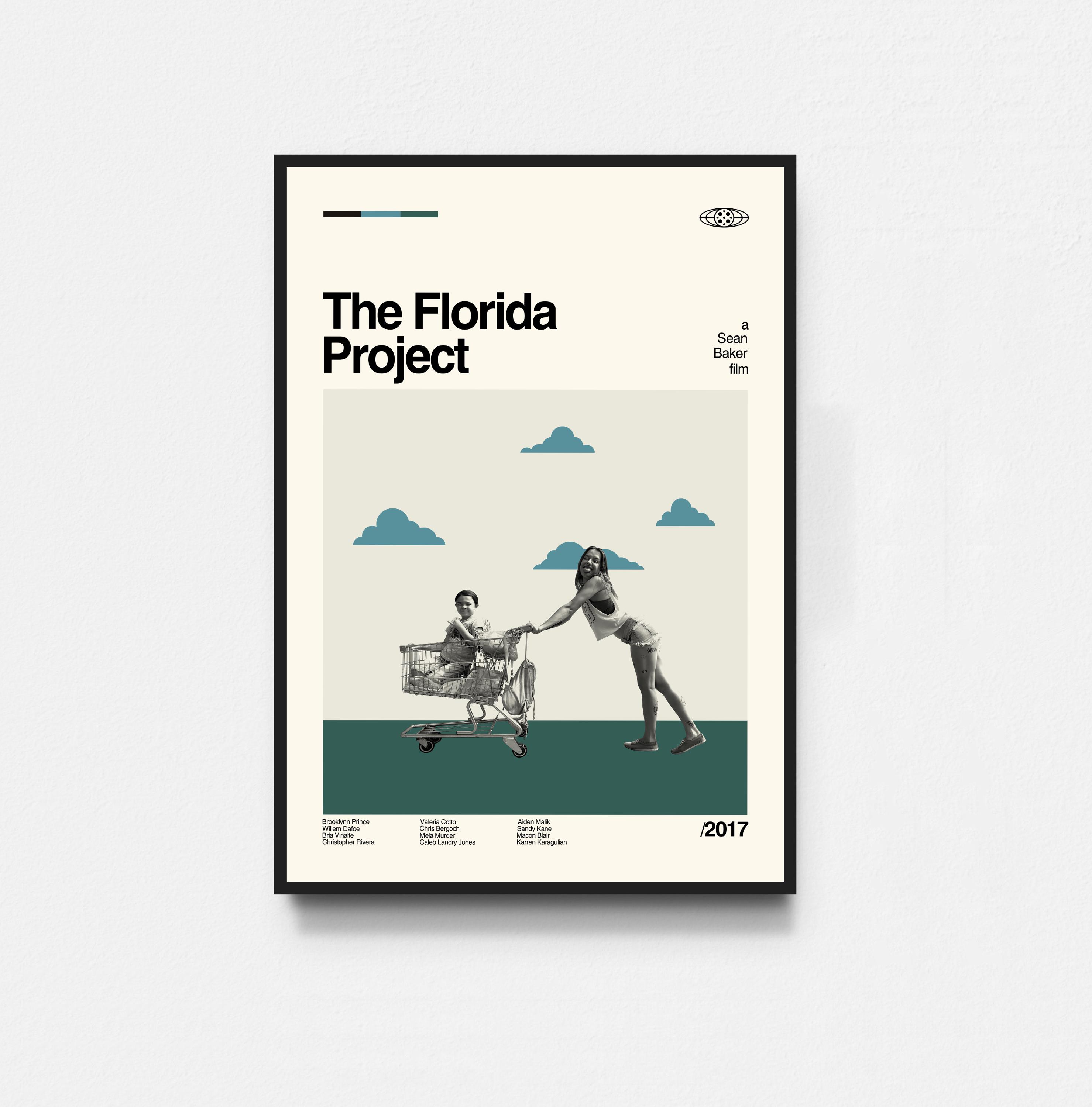 The Florida Project Poster, Movie Poster, Midcentury Art, Minimalist ...