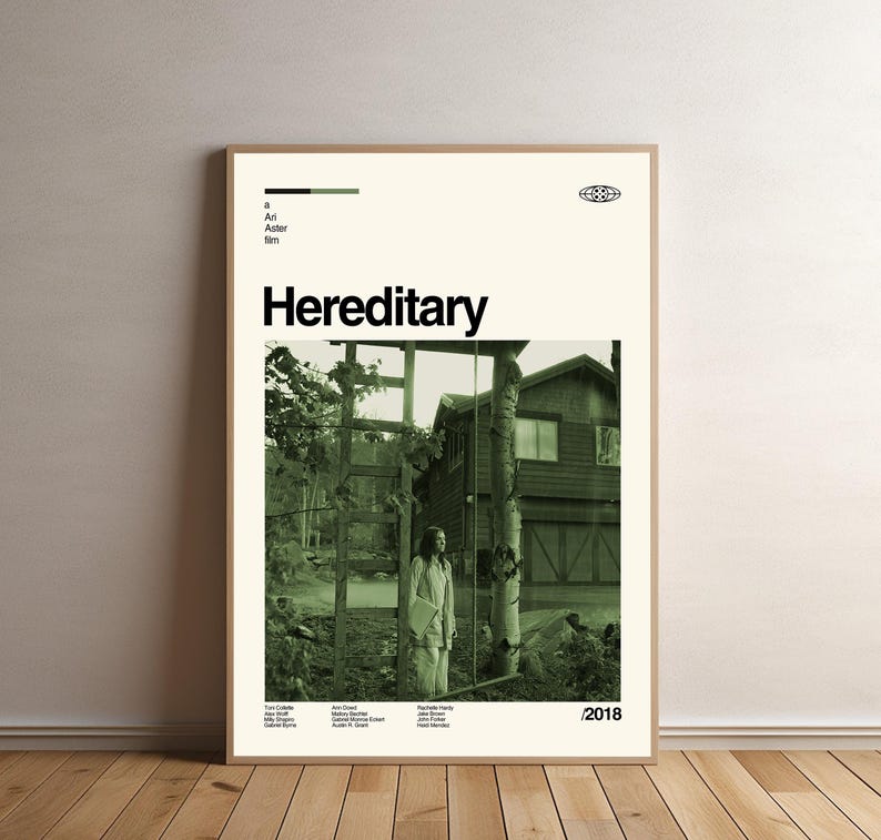 Hereditary Poster, Hereditary Print, Movie Poster, Midcentury Art ...