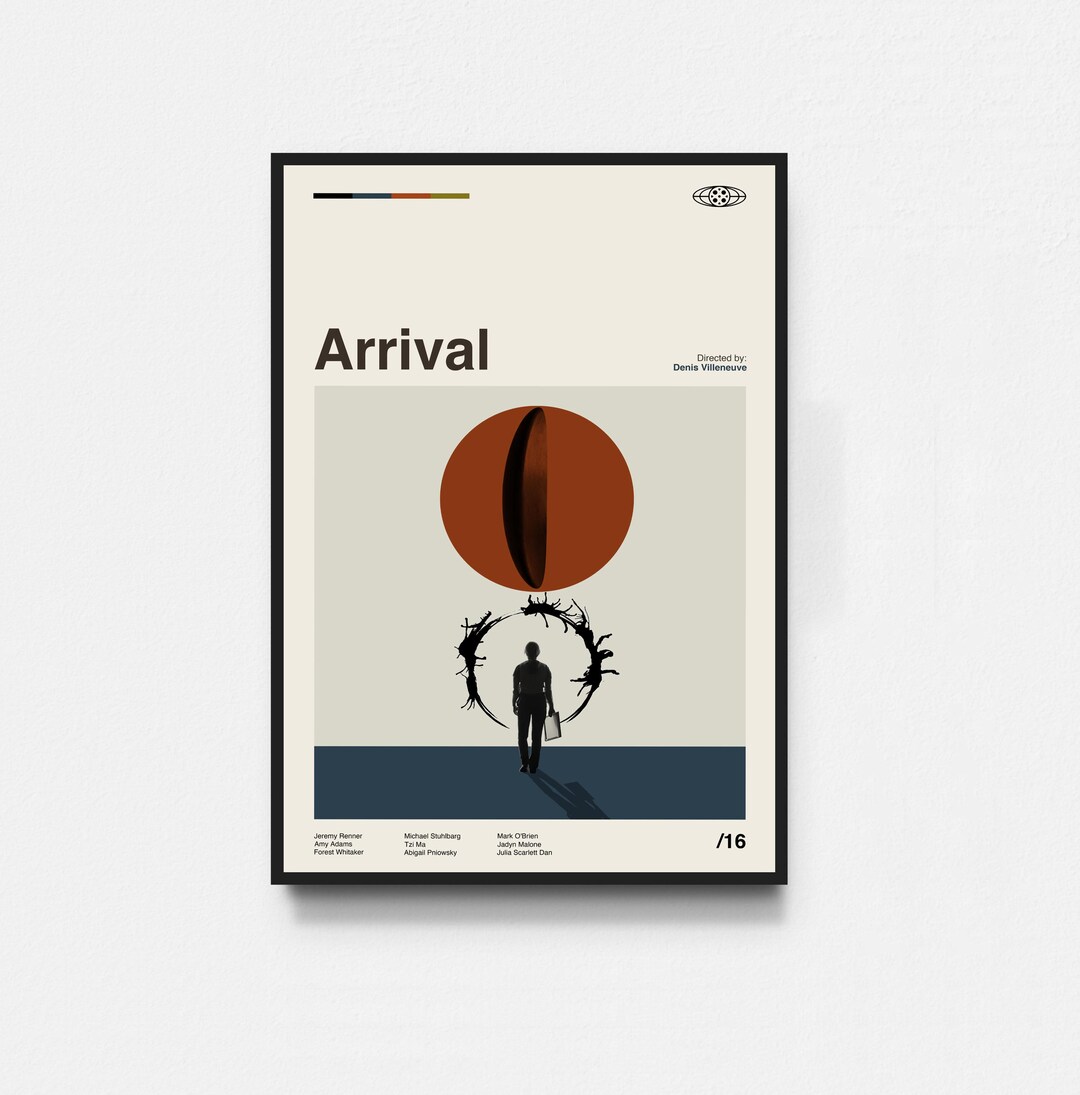 Arrival Poster, Arrival Movie Poster, Movie Poster, Midcentury Art ...