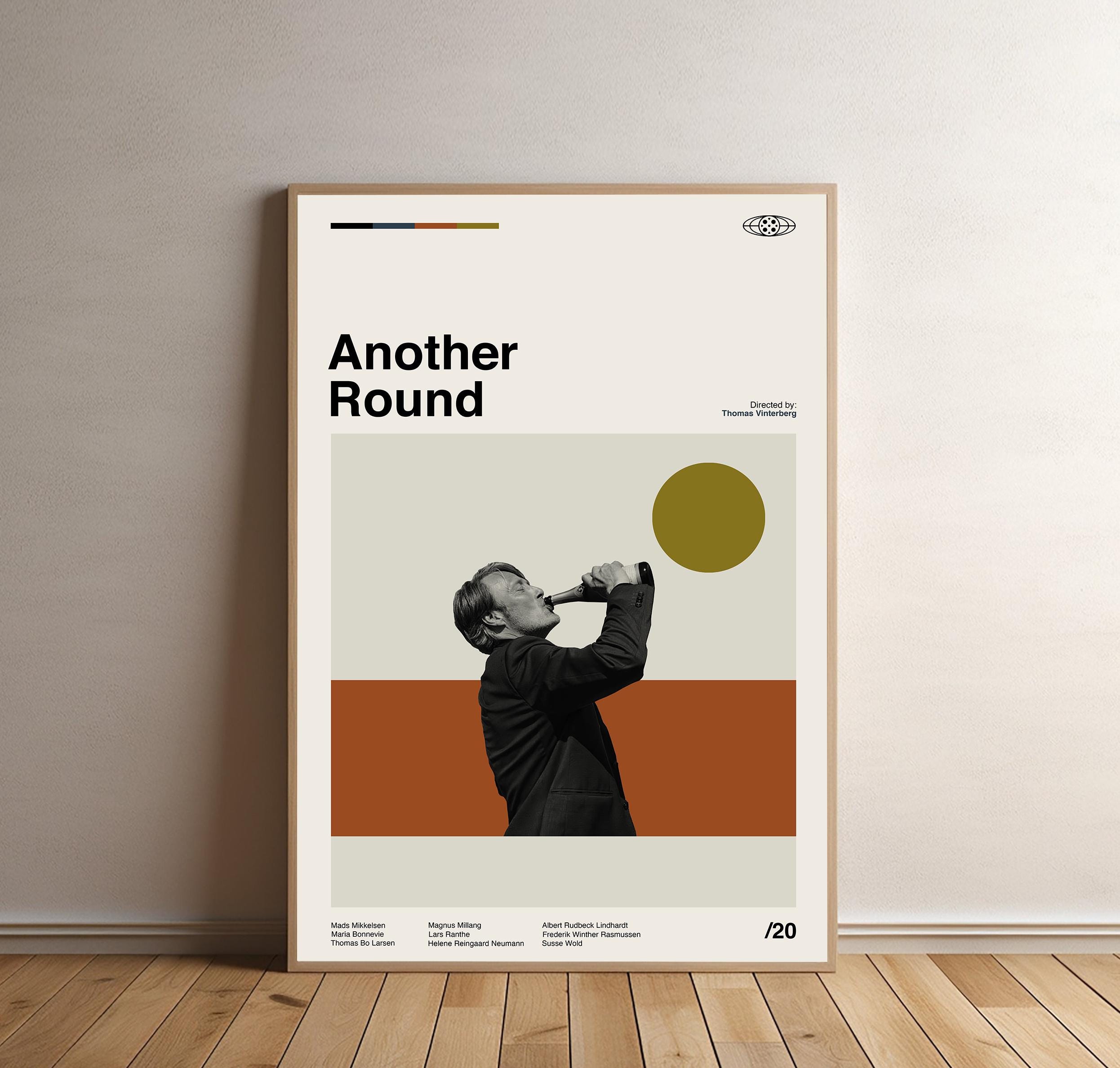 Another Round Poster, Another Round Print, Movie Poster, Midcentury Art ...