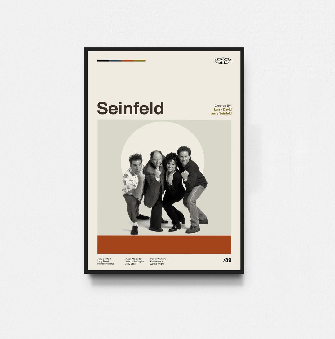 Seinfeld Poster, Seinfeld Print, Tv Series Poster, Tv Show Poster ...