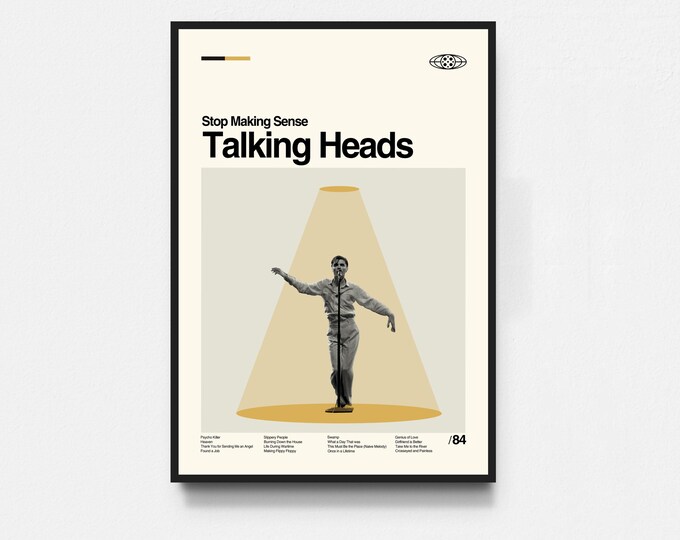 Stop Making Sense Talking Heads David Byrne Poster, Print in 3 Sizes - Etsy