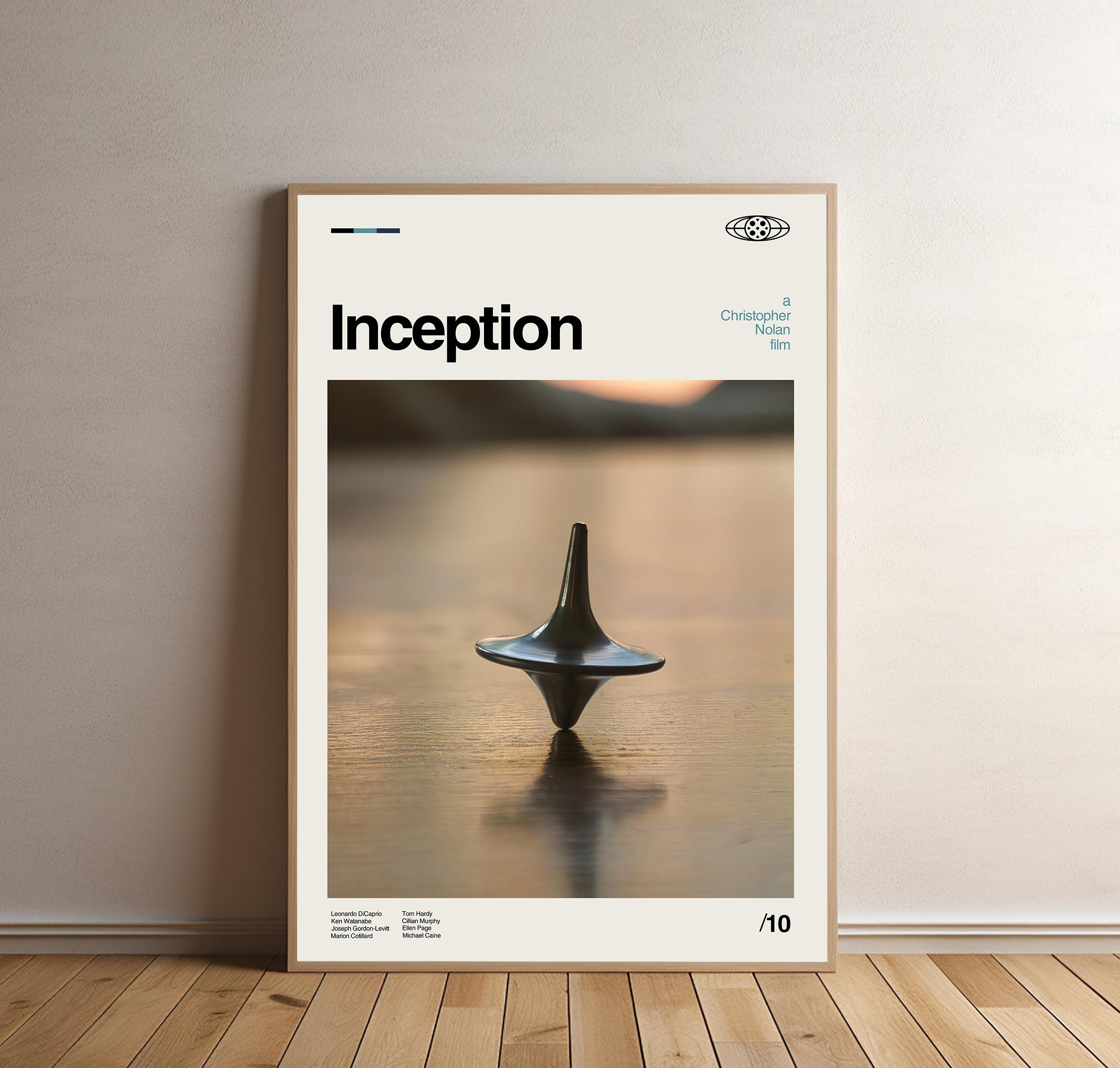 Retro INCEPTION Movie Poster, INCEPTION Print, Midcentury Art ...