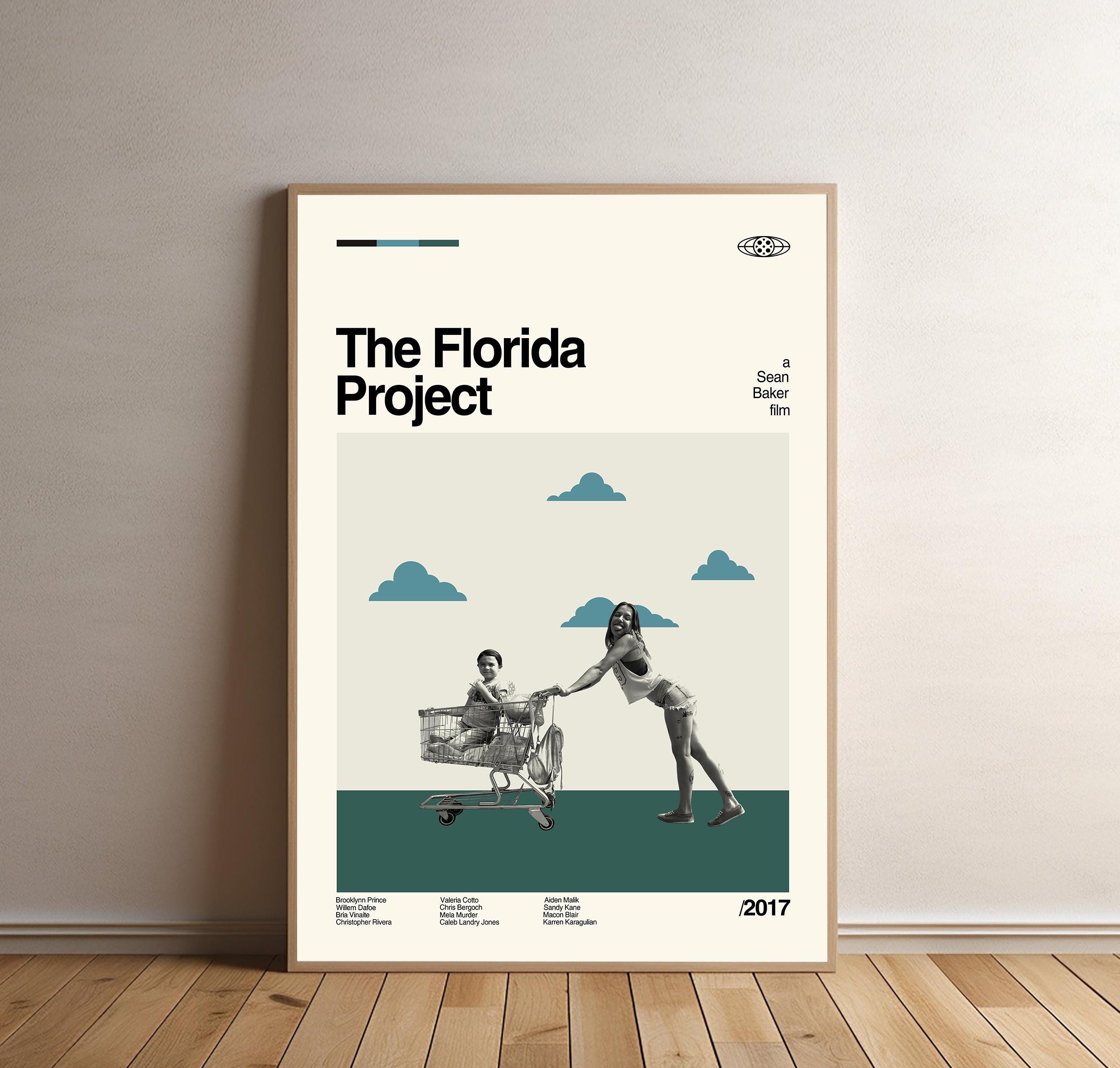 The Florida Project Poster, Movie Poster, Midcentury Art, Minimalist ...
