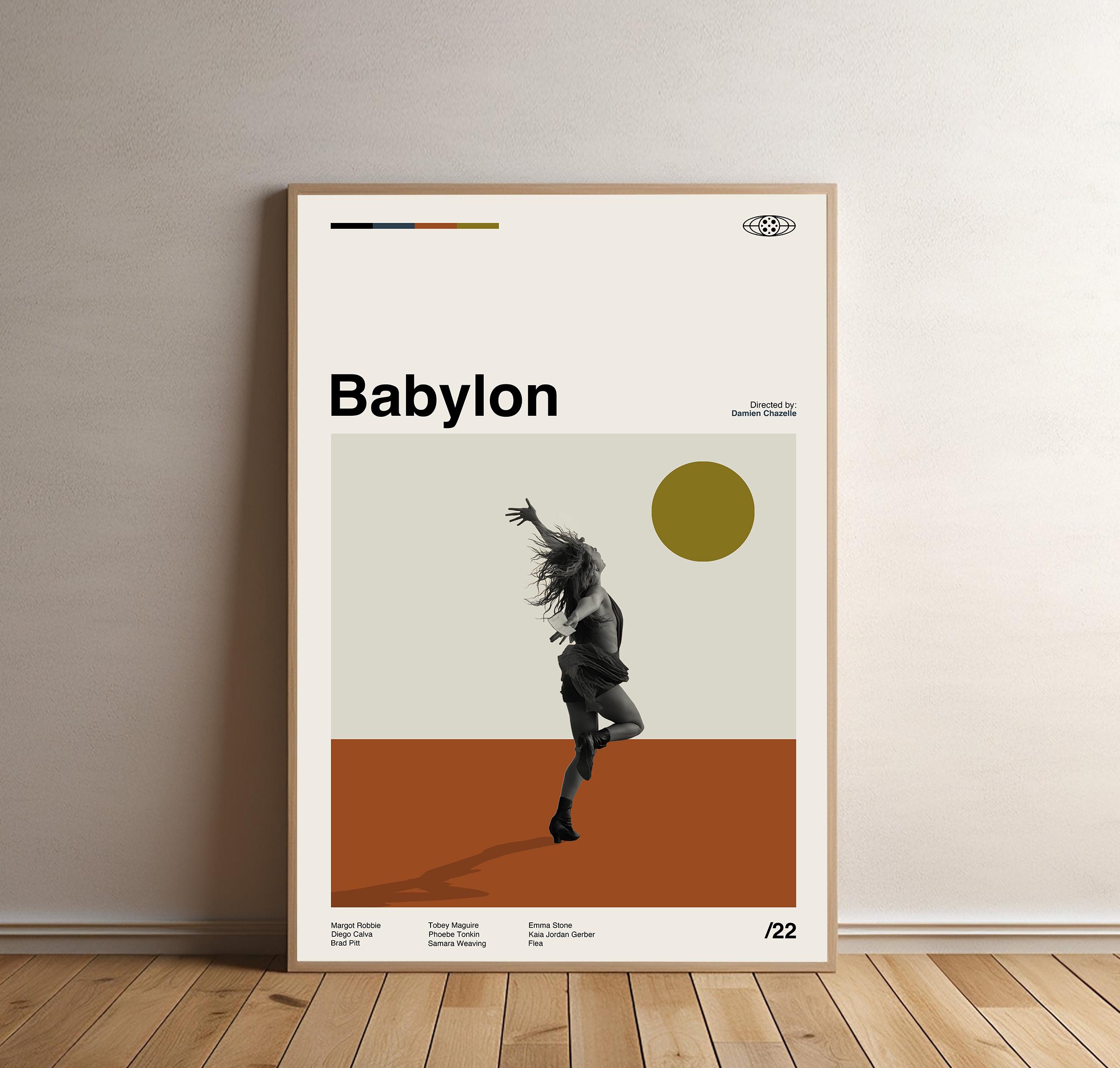 Babylon Movie Poster, Babylon Poster, Film Poster, Midcentury Art ...
