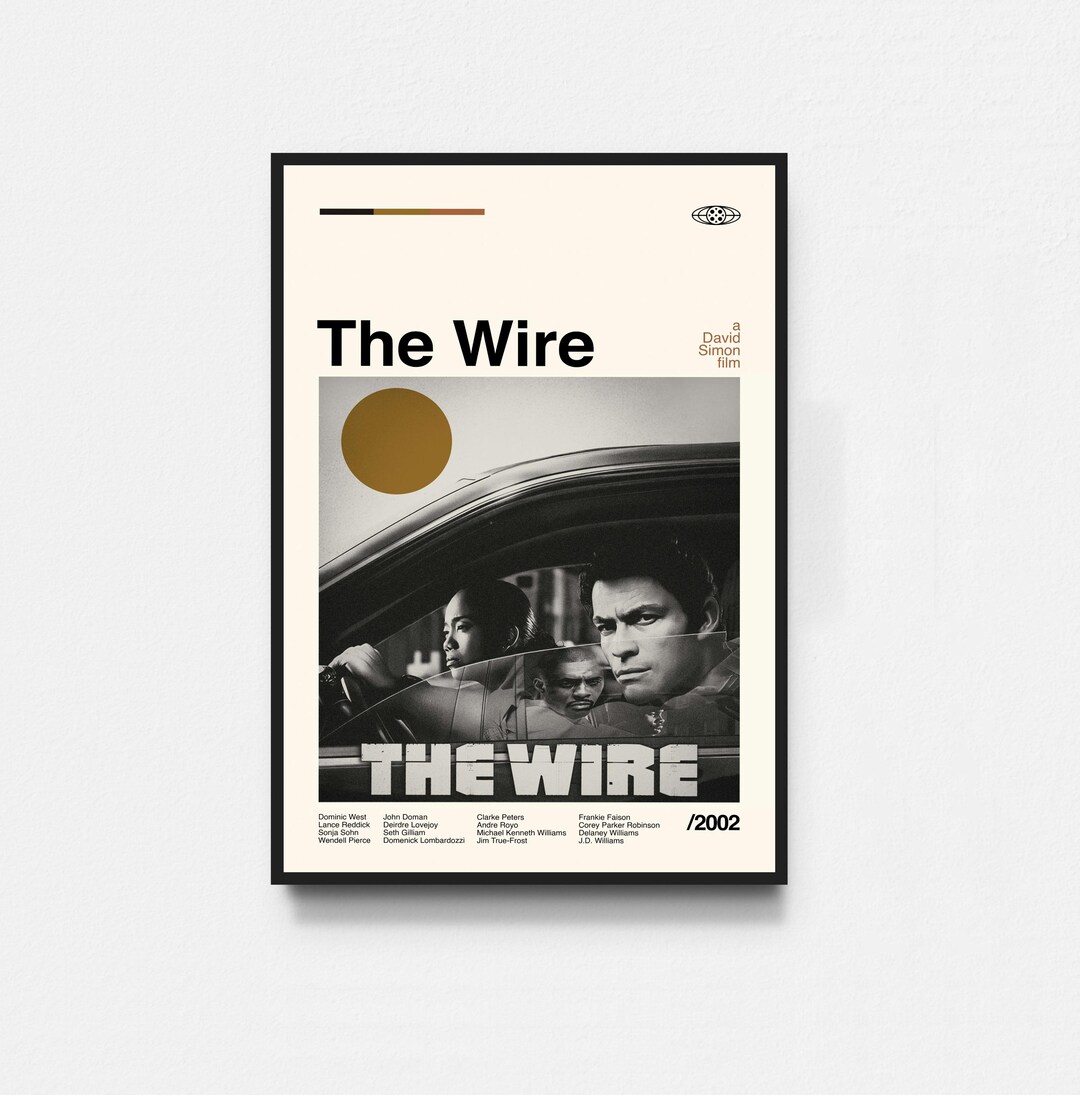 The Wire Tv Series Poster, the Wire Poster, Movie Poster, Midcentury ...