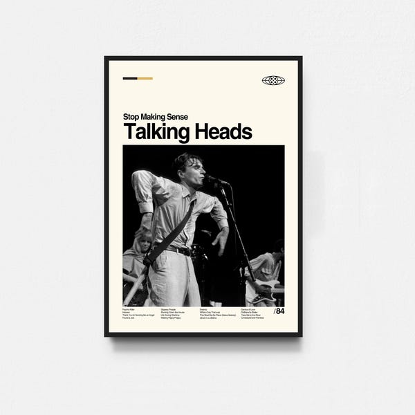 Talking Heads Poster - Etsy