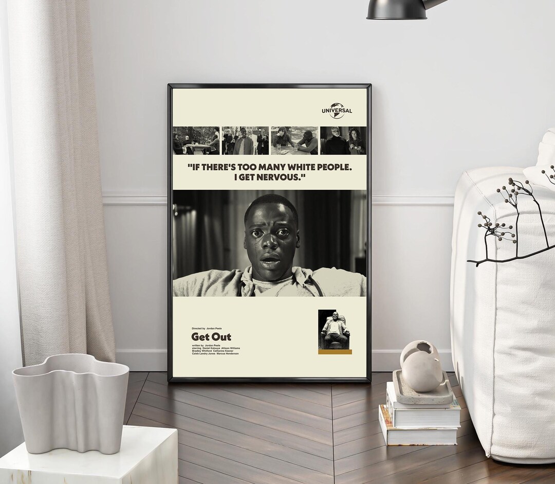 Get Out Movie Poster | Film Poster | Midcentury Art | Minimalist Art ...