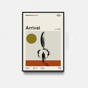 Arrival Poster, Arrival Movie Poster, Movie Poster, Midcentury Art ...