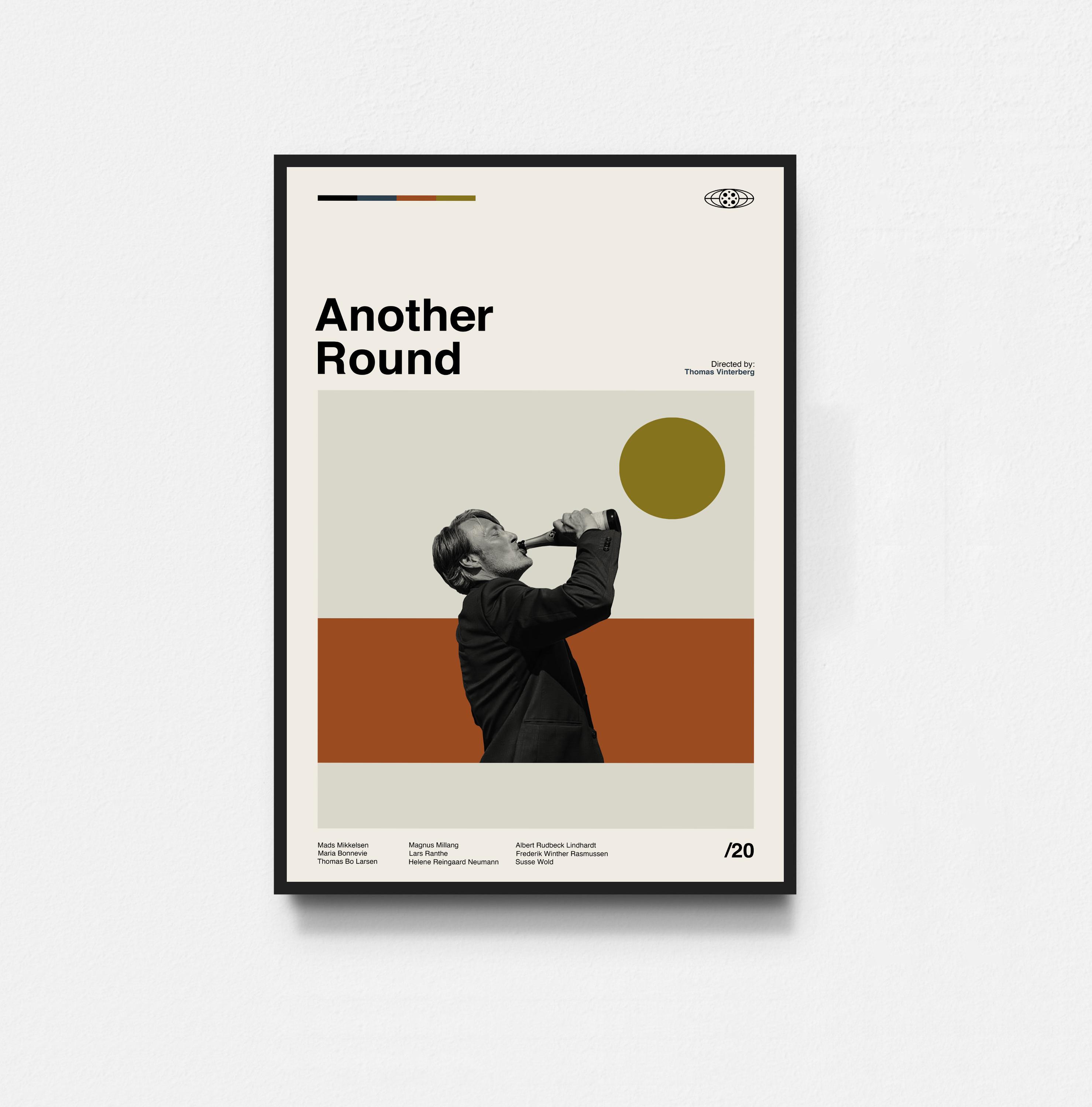 Another Round Poster, Another Round Print, Movie Poster, Midcentury Art ...